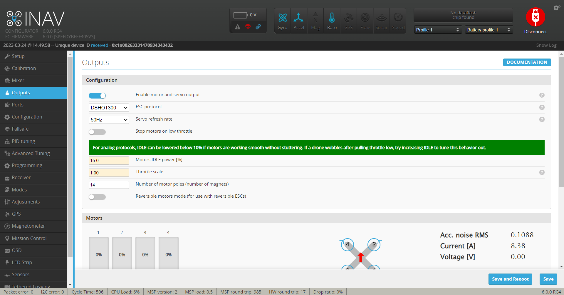 Speedybee F405 V3 can't save Dshot300 or Dshot600 · iNavFlight inav · Discussion #8910 · GitHub