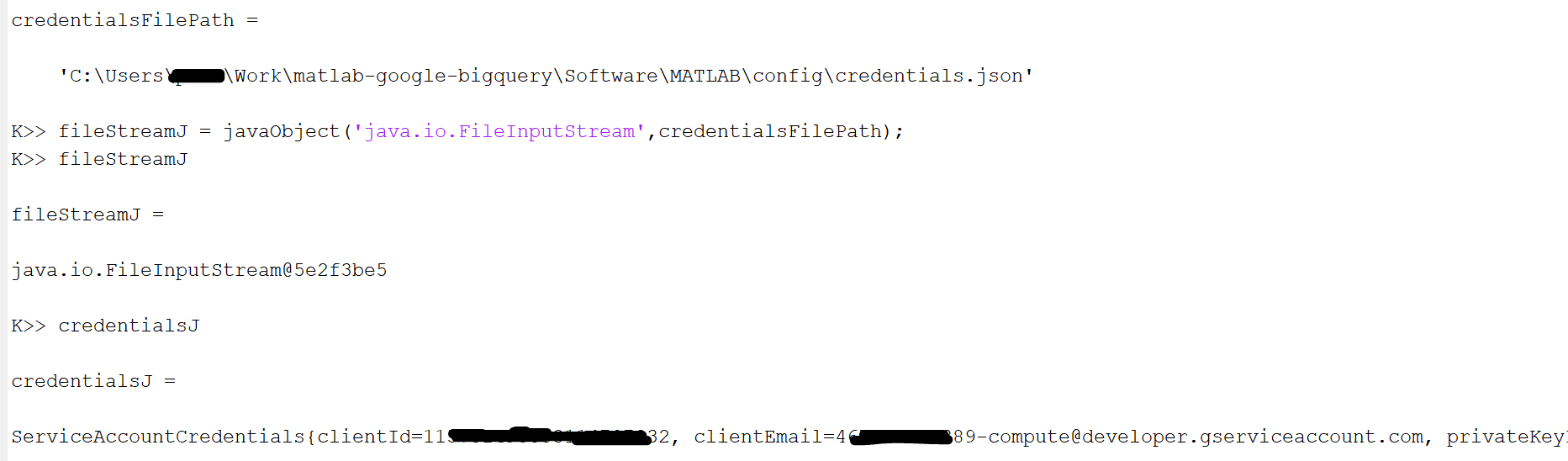 error gbqOptions = gcp.bigquery.BigQueryOptions.getDefaultInstance · Issue #1 · mathworks-ref ...