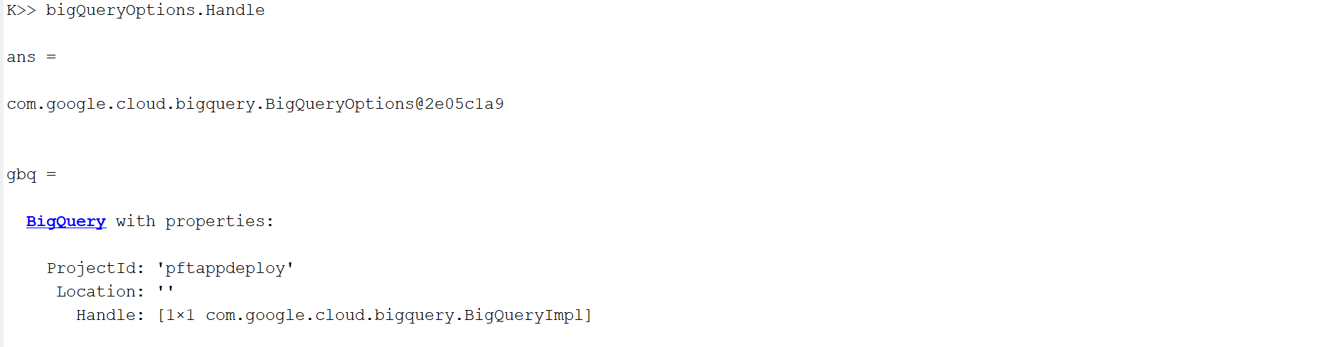 error gbqOptions = gcp.bigquery.BigQueryOptions.getDefaultInstance · Issue #1 · mathworks-ref ...