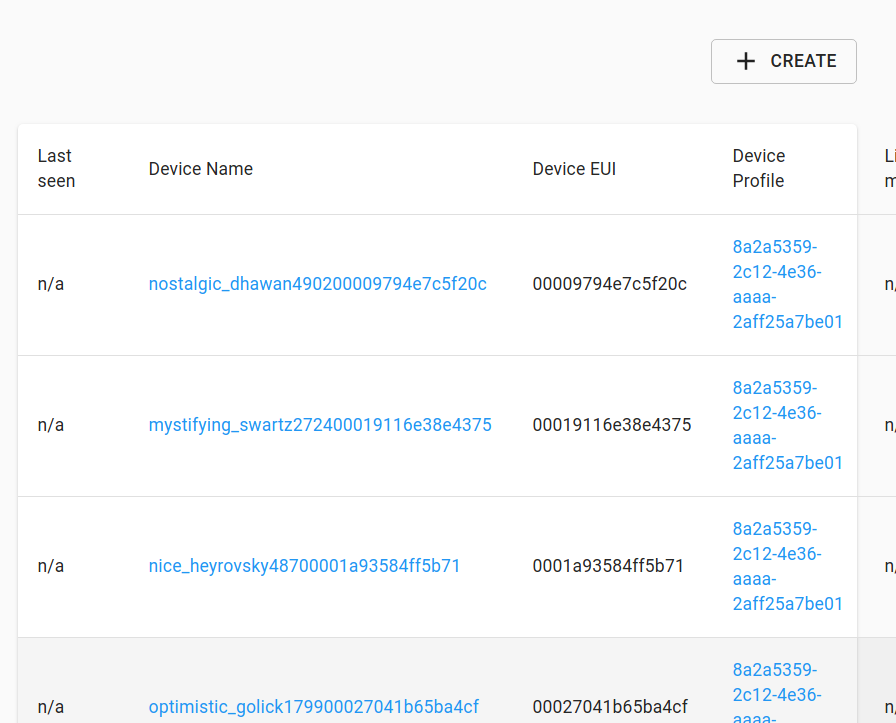 Add sticky header on tables · Issue #491 · brocaar/chirpstack-application-server · GitHub
