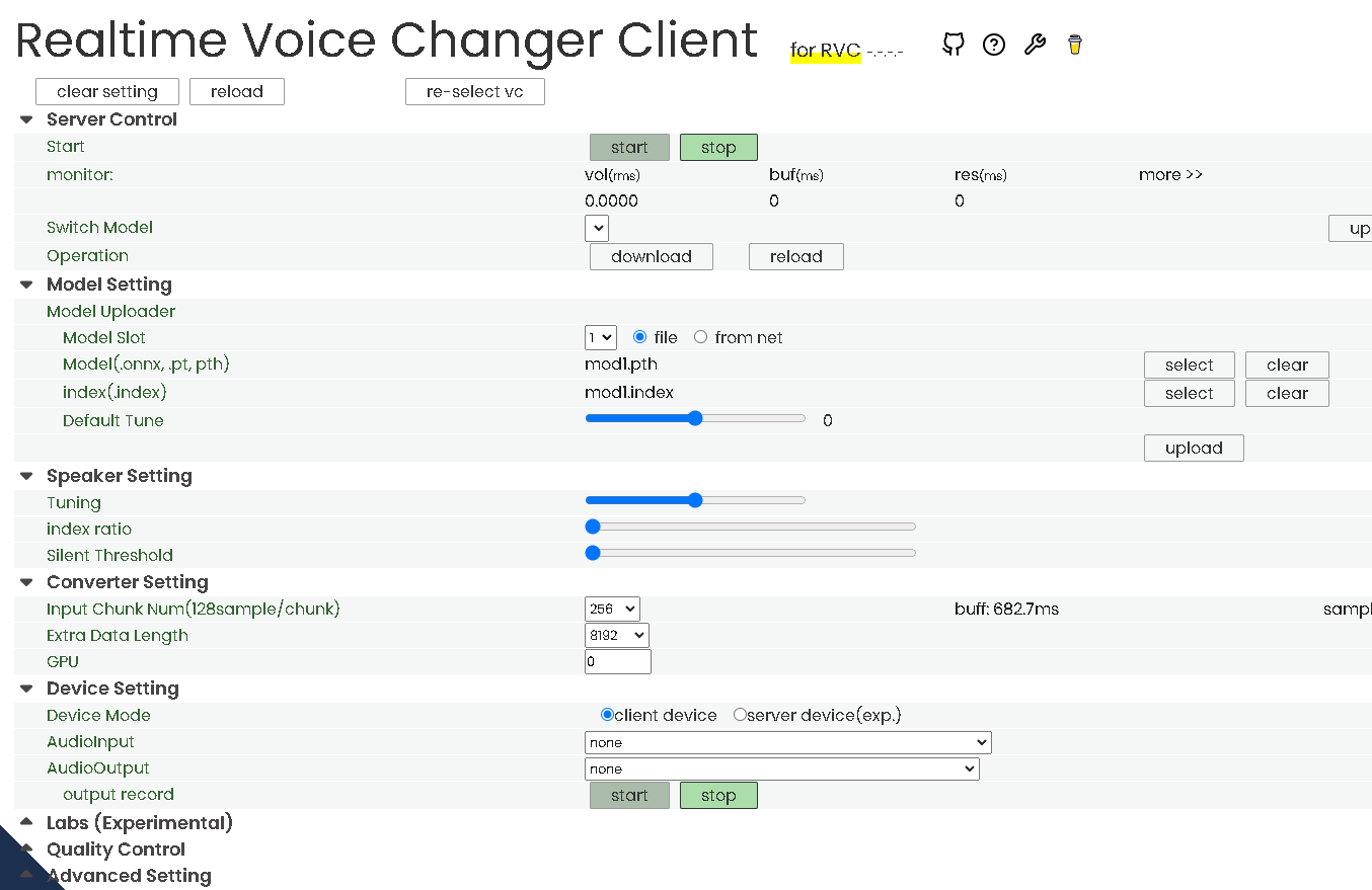 RVC is not available in v.1.5.3.4 · Issue #281 · w-okada/voice-changer ...