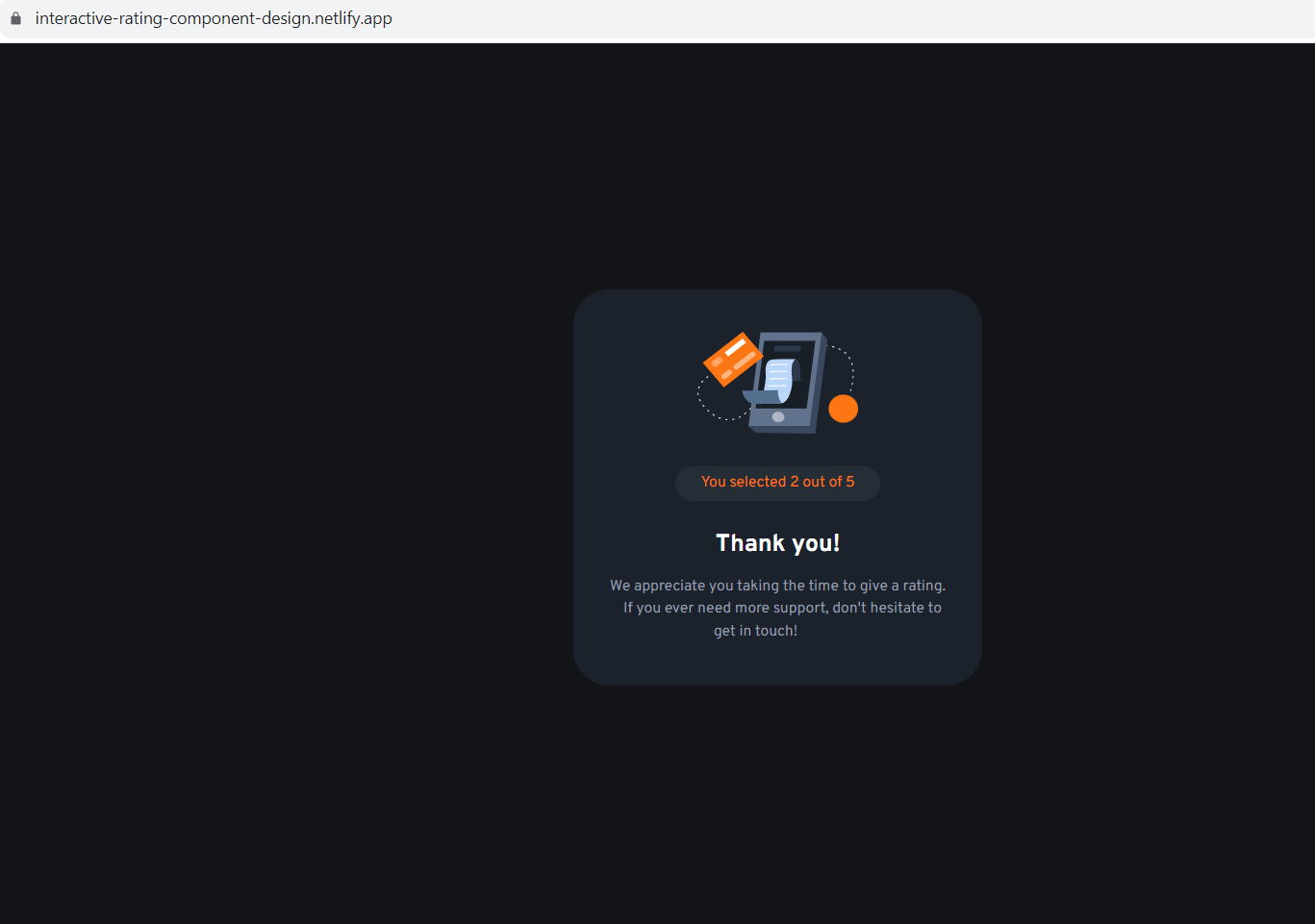 GitHub - aratidsa/Interactive-Rating-Component-Frontend-Mentor-Challenge: Frontend Mentor ...