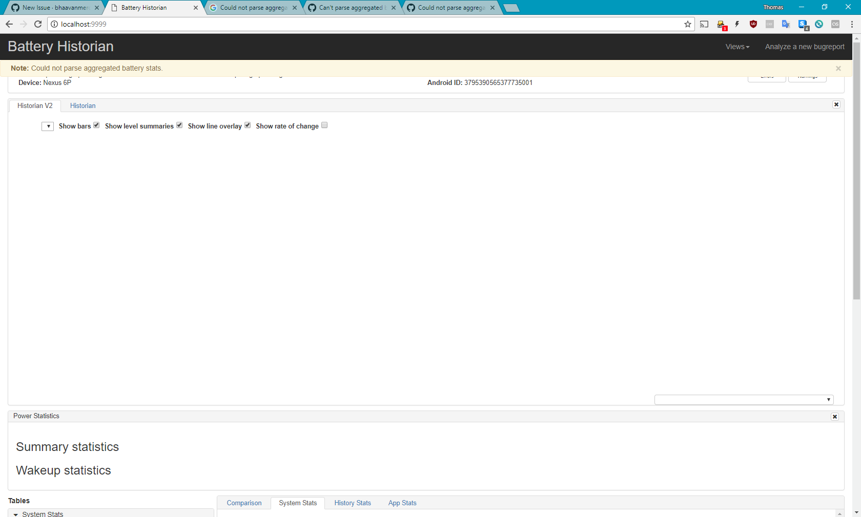 Could not parse aggregated battery stats · Issue #1 · bhaavanmerchant/battery-historian-docker ...