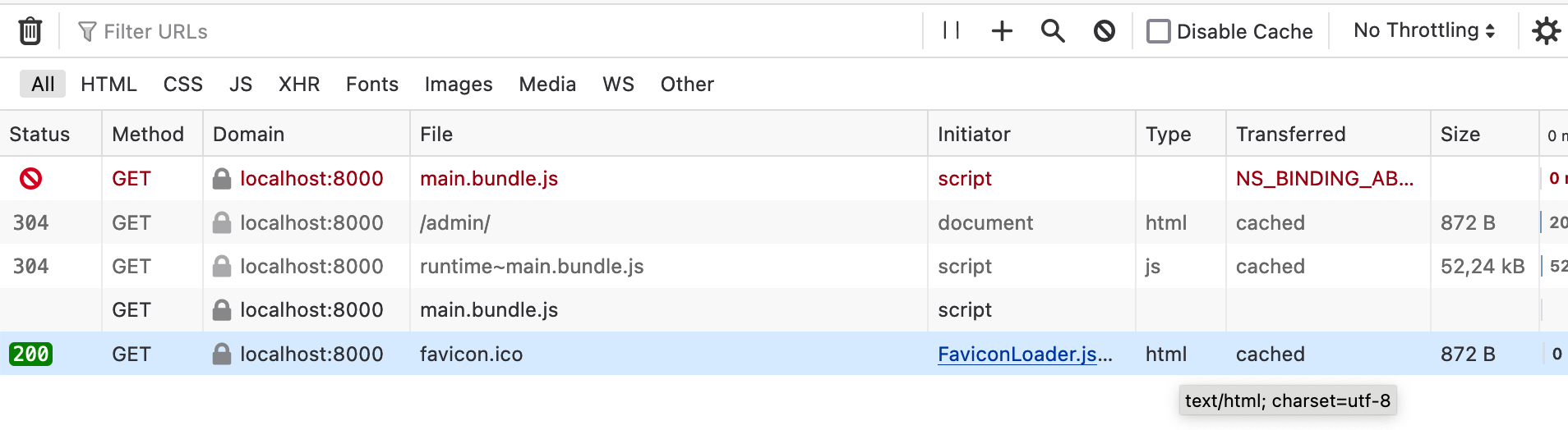 `npx strapi develop --watch-admin` doesn't work in Firefox (NS_BINDING_ABORTED) · Issue #17083 ...