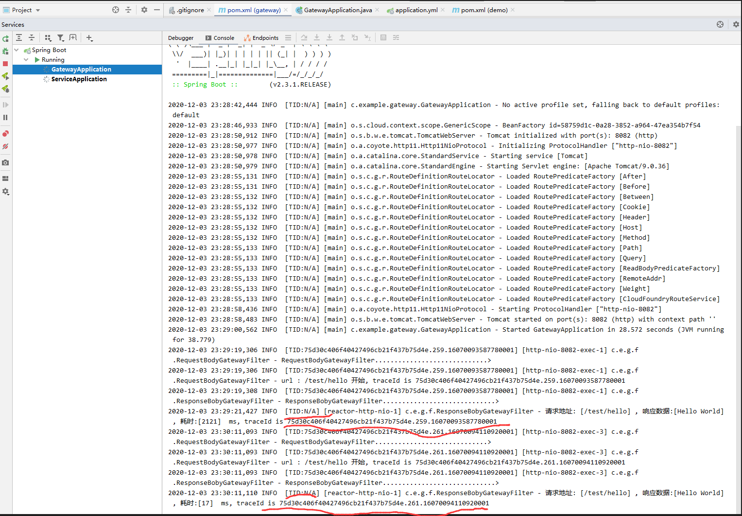 Spring cloud gateway project logback cannot print TraceID · Issue #5906 · apache/skywalking · GitHub