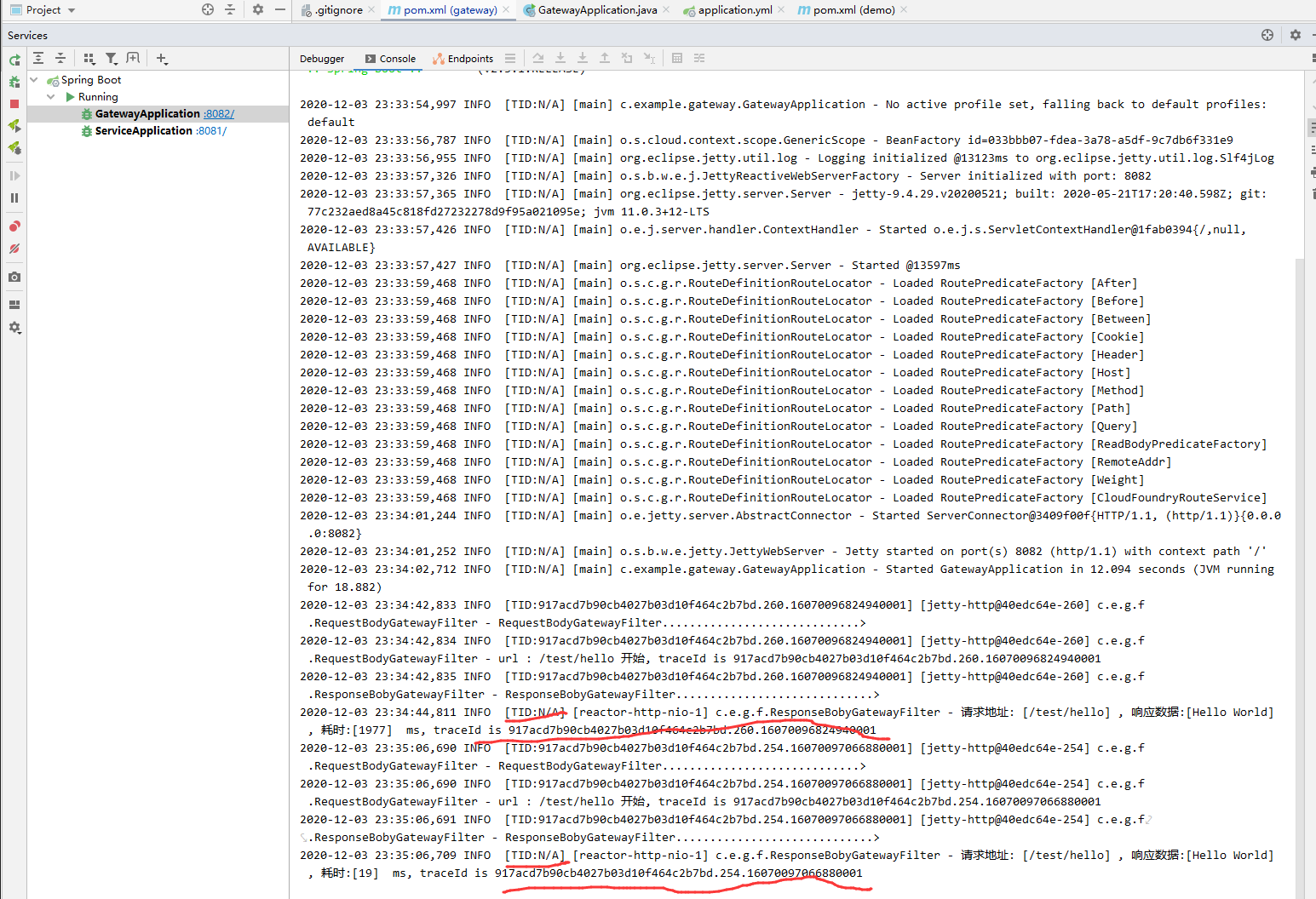 Spring cloud gateway project logback cannot print TraceID · Issue #5906 · apache/skywalking · GitHub