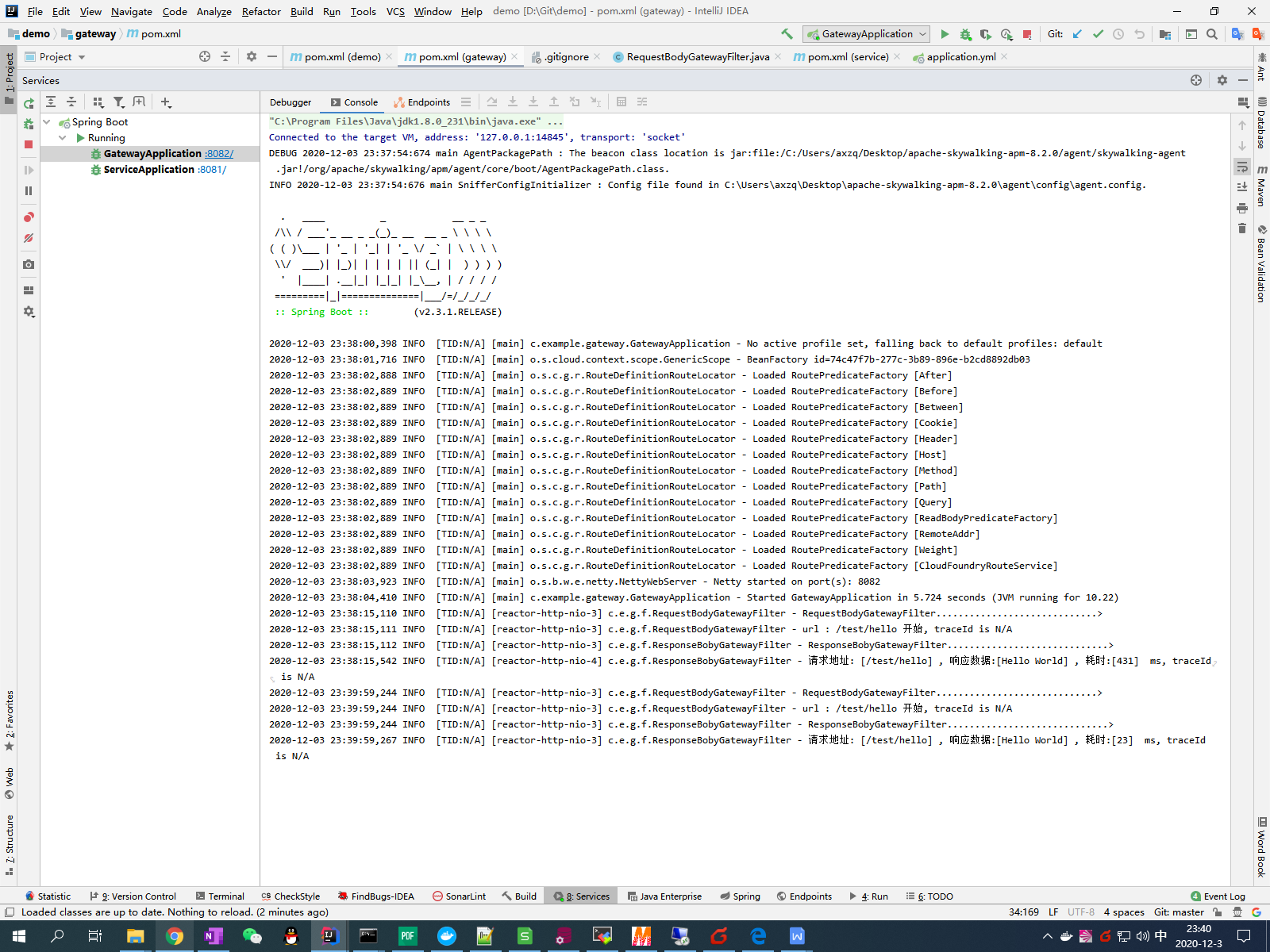 Spring cloud gateway project logback cannot print TraceID · Issue #5906 · apache/skywalking · GitHub