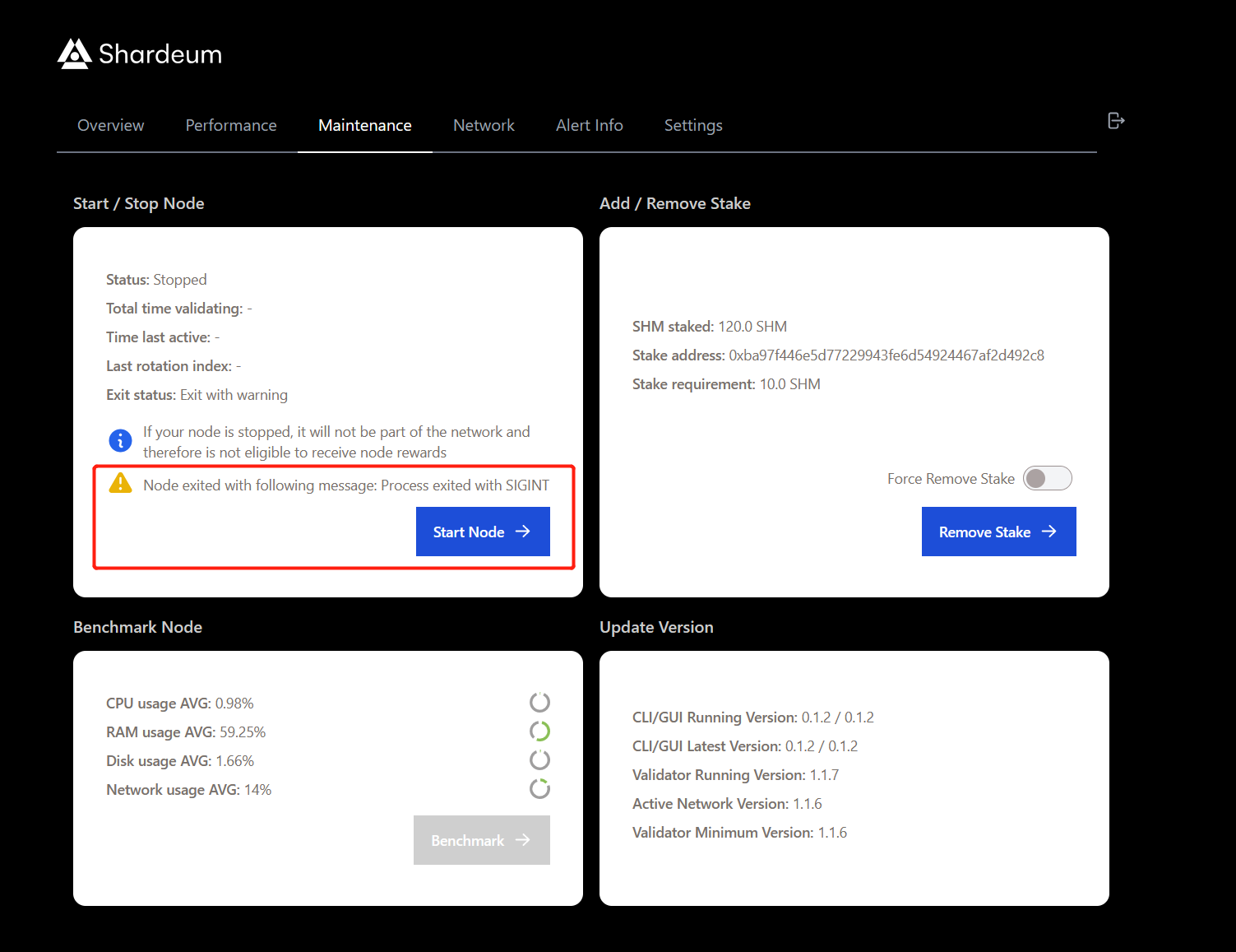 Validator GUI stop button does not refresh to start button on the maintainance page · Issue #336 ...