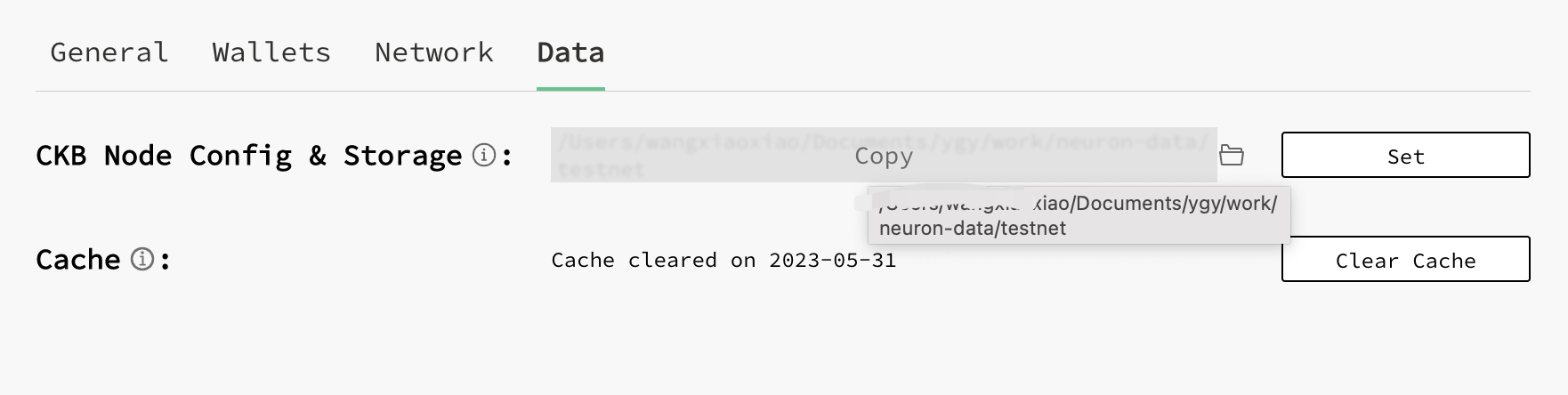Use Neuron with manually internal ckb node · Issue #2701 · nervosnetwork/neuron · GitHub
