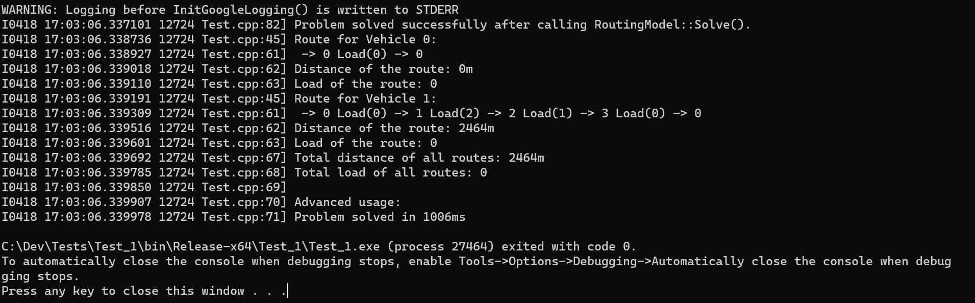 CVRP with loading and unloading different order types · google or-tools · Discussion #3749 · GitHub