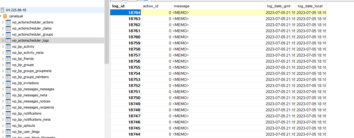 hooks "_woocommerce_cleanup_draft_orders" with id "0" are created in the table "wp ...