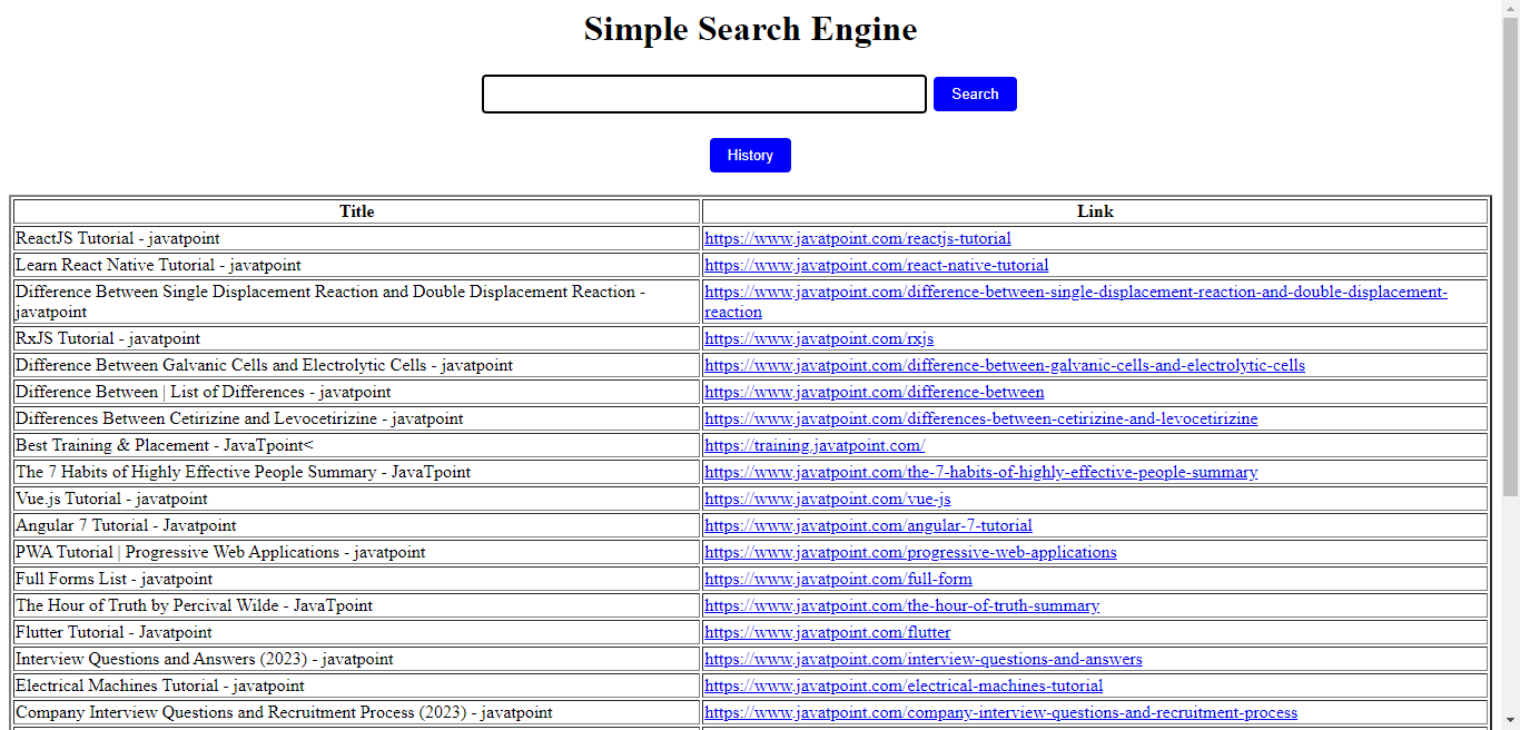 GitHub - Ojas-Pratap-Singh/Search-Engine