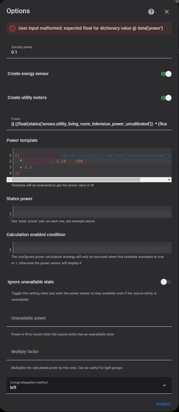 User input malformed: expected float for dictionary value @ data['power'] · Issue #1544 ...