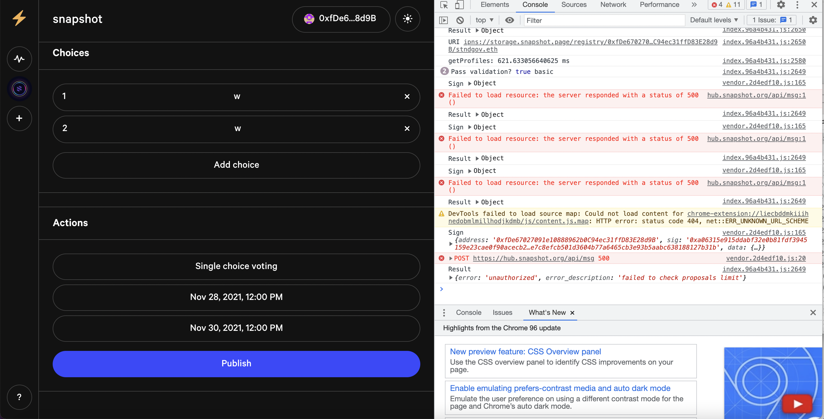 Snapshot Keeps Showing Oops Failed To Check Proposals Limit · Issue 1130 · Snapshot Labs