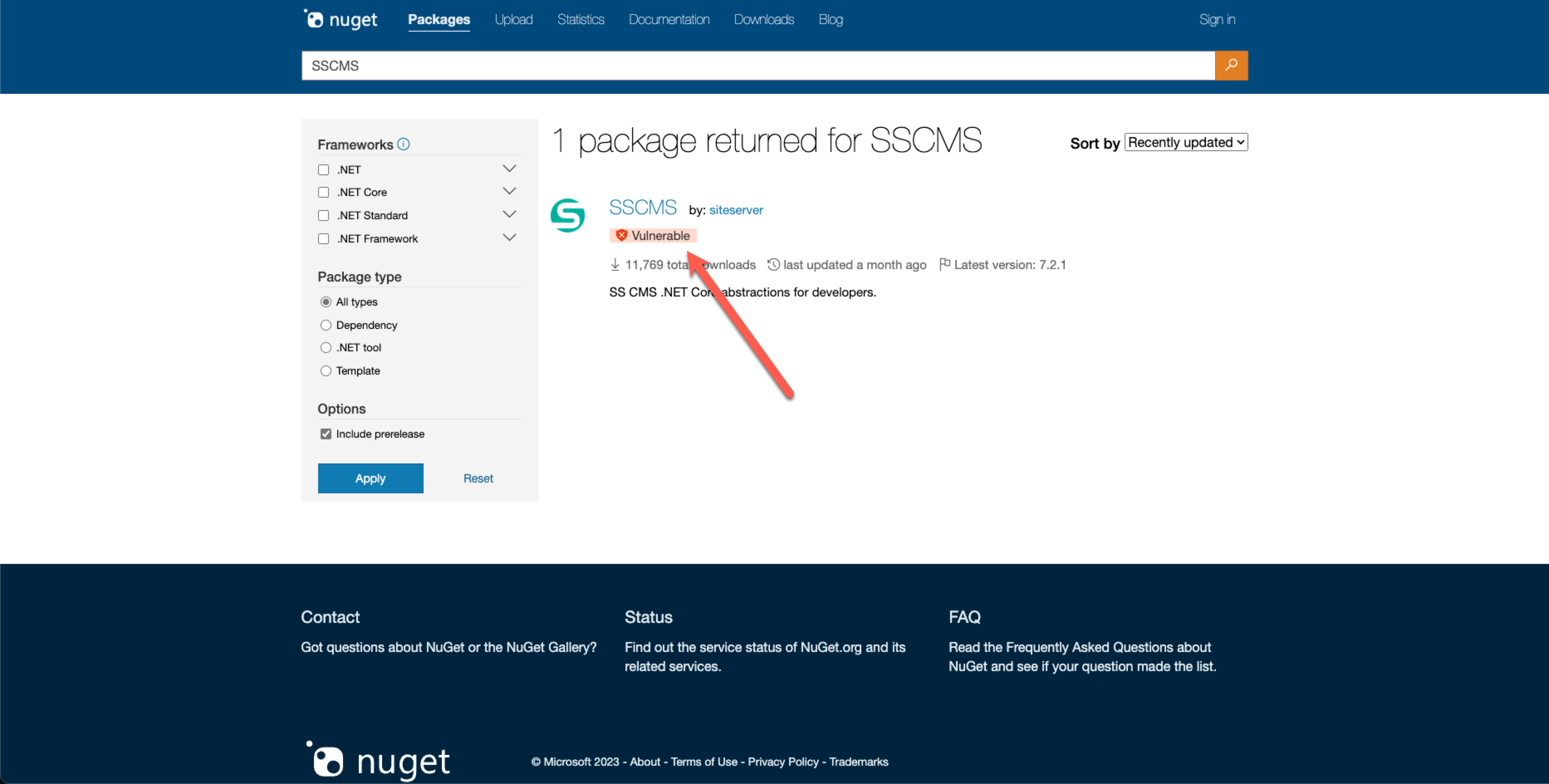 Show Vulnerability Deprecation Badges On Packages In The Details Tab Of The Pm Ui · Issue 12506