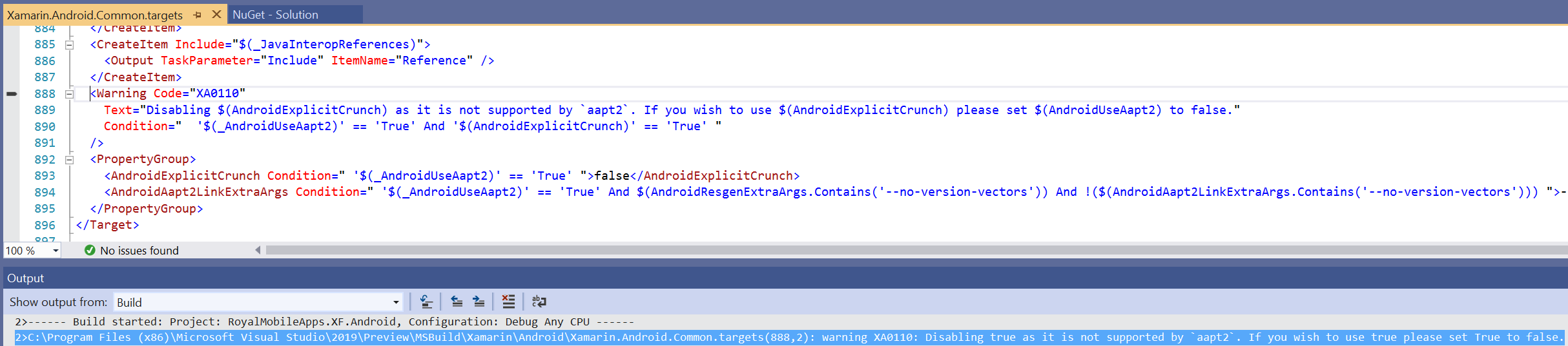 Improve Aapt2 and Explicit Crunch(XA0110) Warning Message Text · Issue #3450 · dotnet/android ...