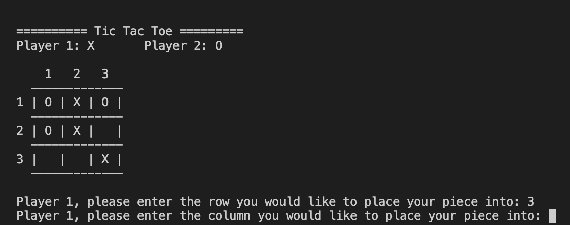 GitHub - JadeZerotoHero/tic-tac-toe: A tic-tac-toe text-based game.