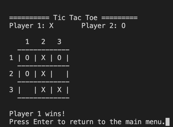 GitHub - JadeZerotoHero/tic-tac-toe: A tic-tac-toe text-based game.