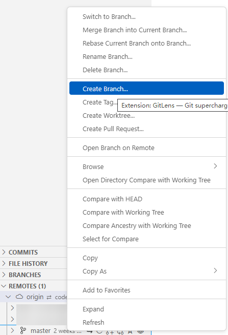Use Create Branch In Vscode Server An Exception Occurs · Issue 2985 · Gitkrakenvscode