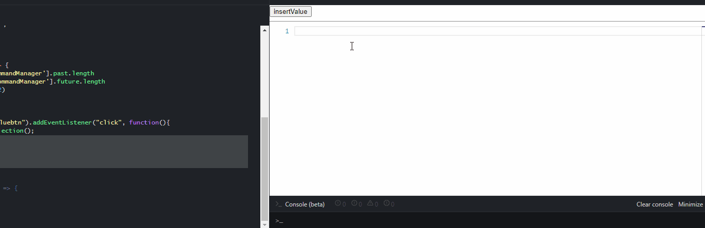 Use executeEdits to insert value, no trigger history stack · Issue ...