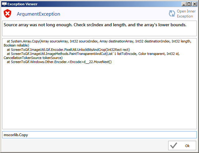 [Bug] Source array not long enough · Issue #458 · NickeManarin/ScreenToGif · GitHub