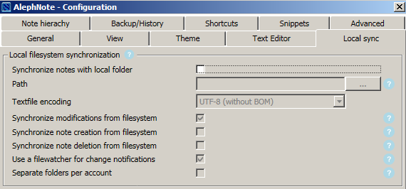 Save as text files · Issue #39 · Mikescher/AlephNote · GitHub