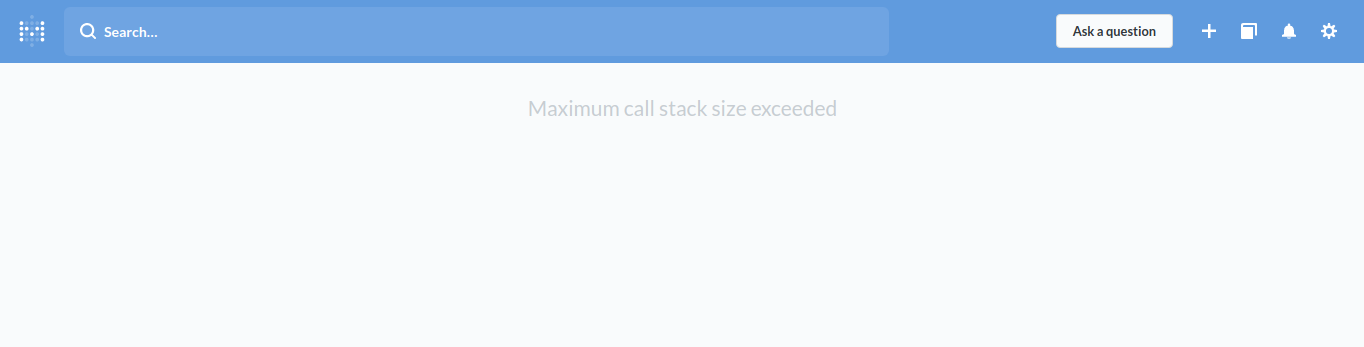 Maximum call stack size exceeded · Issue #6408 · metabase/metabase · GitHub