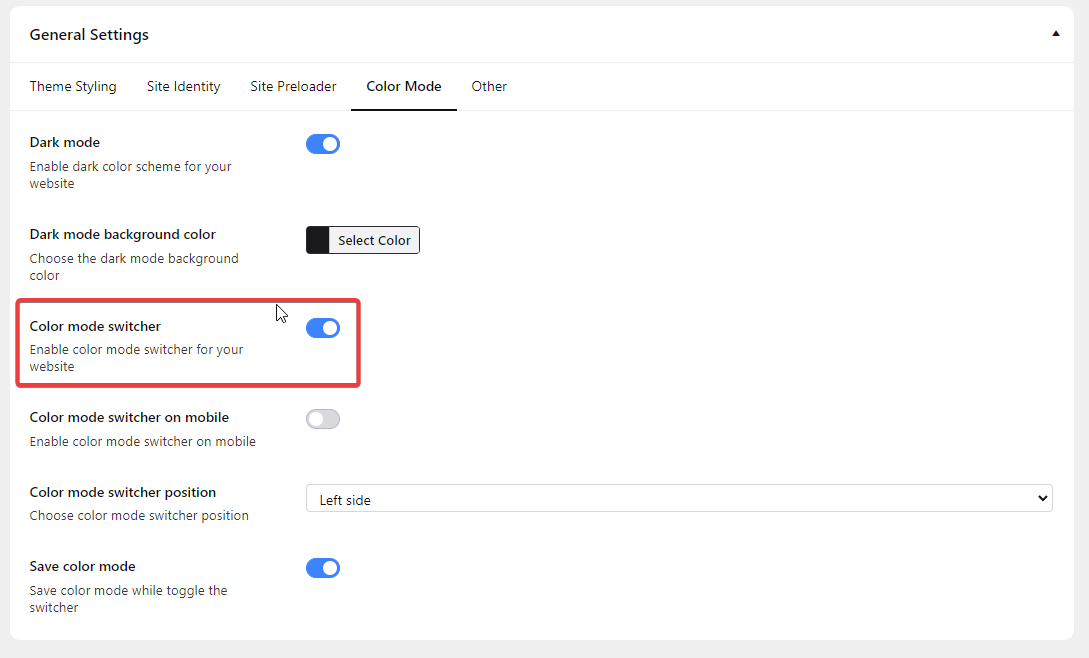 Compatibility with Ohio theme's dark mode · Issue #5745 · wp-media/wp-rocket · GitHub