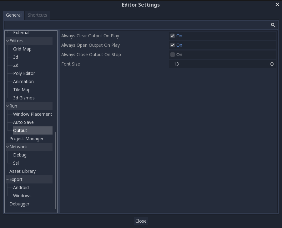 Feature Request An Option To Clear The Output Console · Issue 1825 · Godotenginegodot · Github