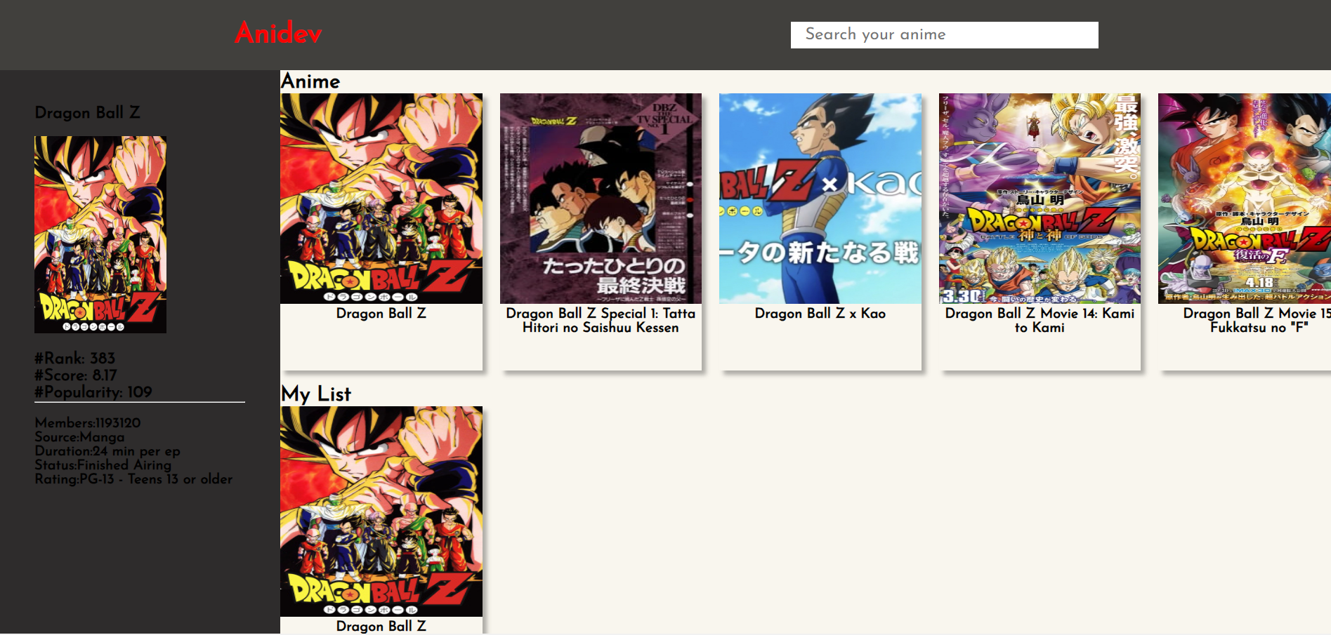 GitHub - Jose-Familia/AniDev: Alura Challenge #4 Challenge React.js