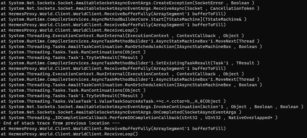 Help My Game Crashes Couple Of Times A Day · Issue 308 · Wowlegacycore Hermesproxy · Github