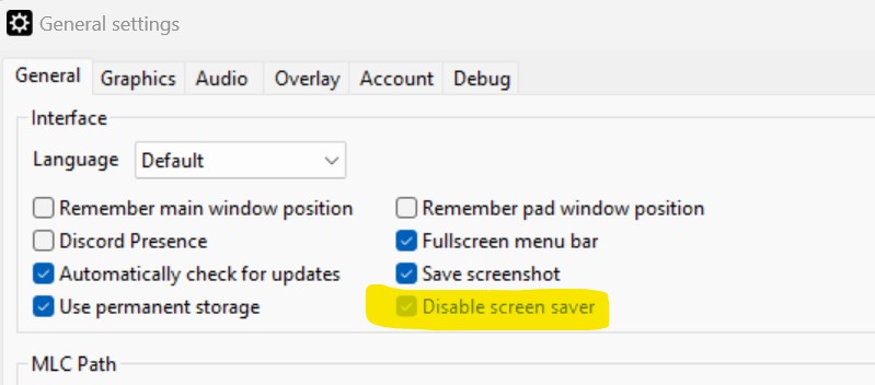 Bug Disable Screensaver In Game Not Working V 20 31 · Issue 726 · Cemu Projectcemu · Github