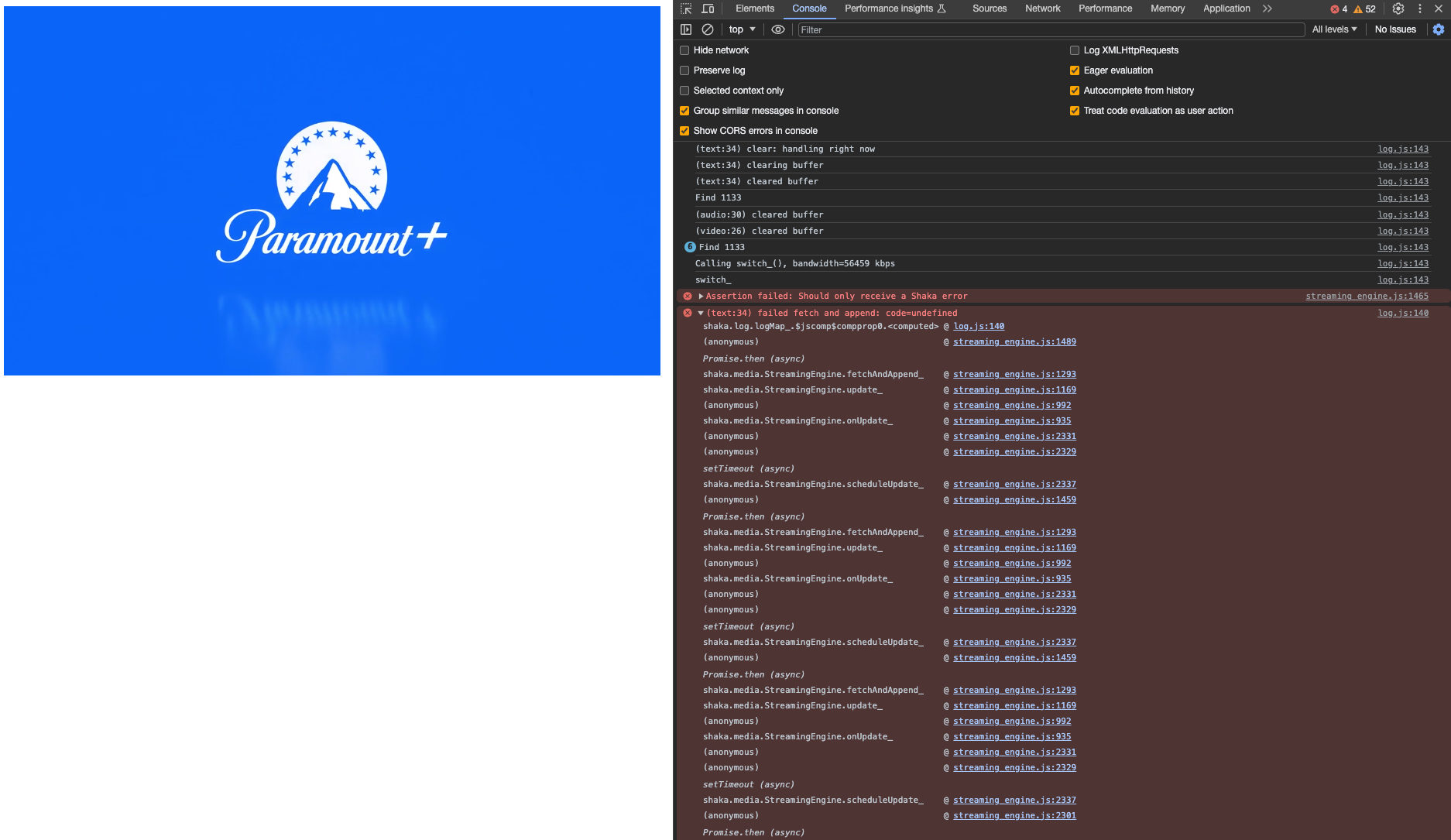 [Paramount] Player Fails To Successfully Transition From Content To Ad Period · Issue #5826 ...