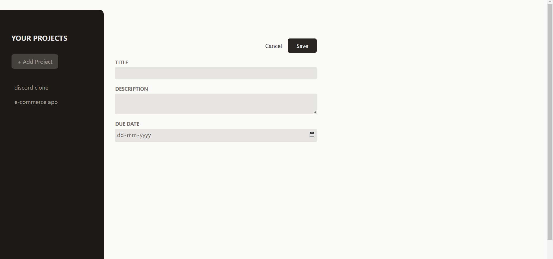 Github Jai Chaturvediproject Management App Project Management App Is Used To Keep Track Of