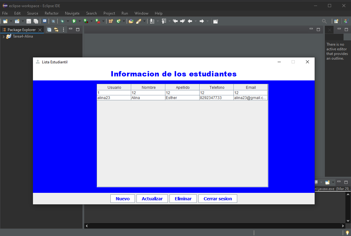 GitHub - AlinaEsther/Tarea4