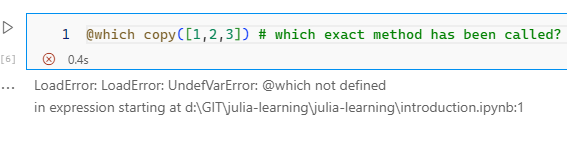 `LoadError: LoadError: UndefVarError: @which not defined` in notebook · Issue #2453 · julia ...
