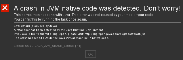 Java Code Crash · Issue #3714 · MCreator/MCreator · GitHub