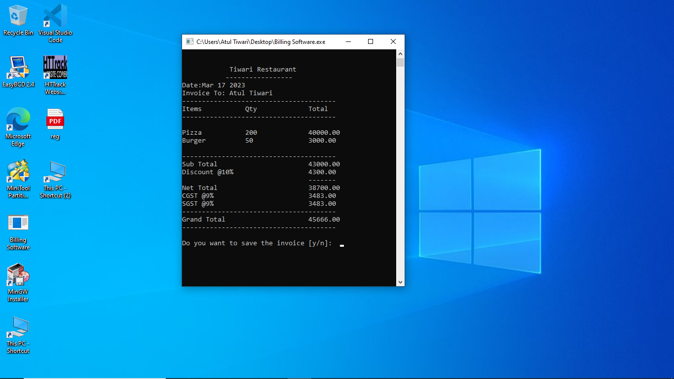 GitHub - smart-coder-07/Restaurant-Billing-Software