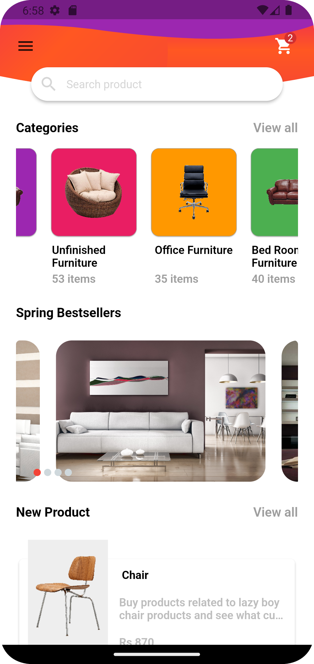 GitHub - coderbaba0/furniture_shop_ui: this is furniture shop ui , cart screen, home screen with ...