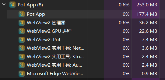 [BUG]: title内存占用太大了吧 · Issue #532 · pot-app/pot-desktop · GitHub