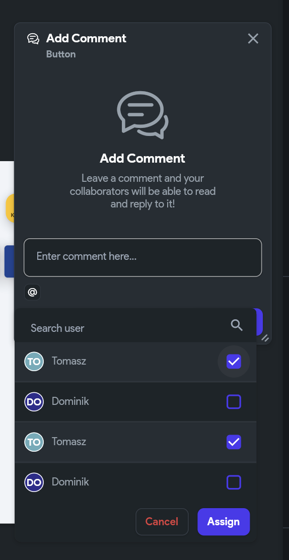 Teams Version Duplicated Users On List When Assigning Comment · Issue 1418