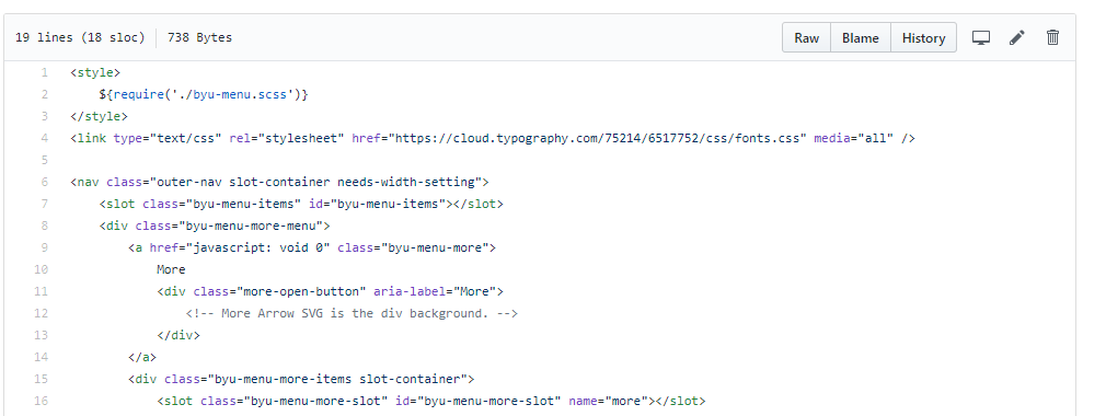 Remove font call in menu - causing duplicate billing to Hoeffler · Issue #321 · byuweb/byu-theme ...
