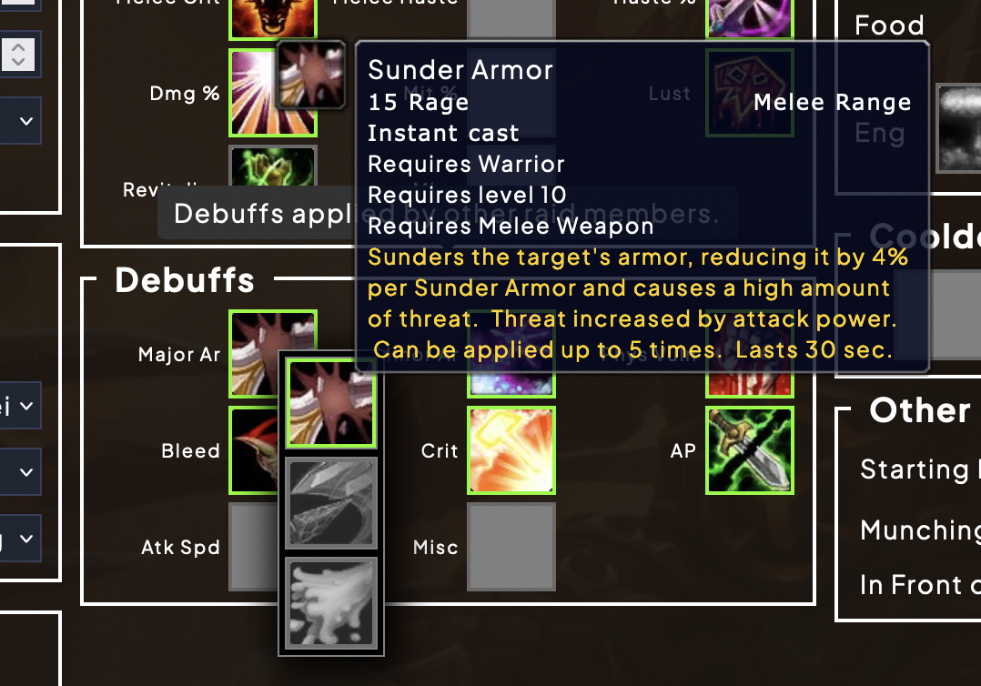 "Only Sunderer" option for Warrior sims · Issue #2009 · wowsims/wotlk ...