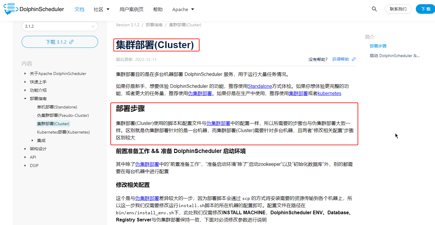 [doc][cluster] Documentation Is Too Sloppy · Issue 13311 · Apache Dolphinscheduler · Github