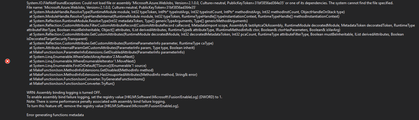 NET Standard Conversion Build Issue · Issue #593 · Azure/Azure-Functions · GitHub