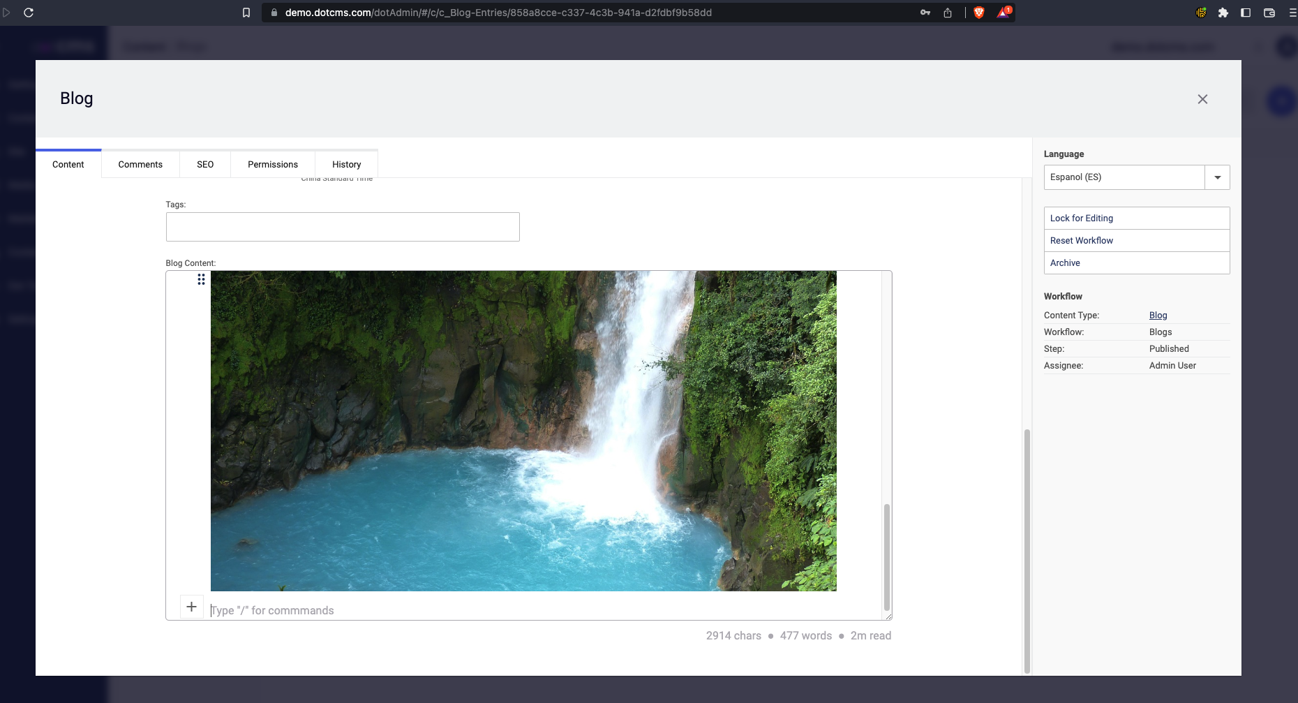 Block Editor: Error uploading images in a different default language. · Issue #24285 · dotCMS ...