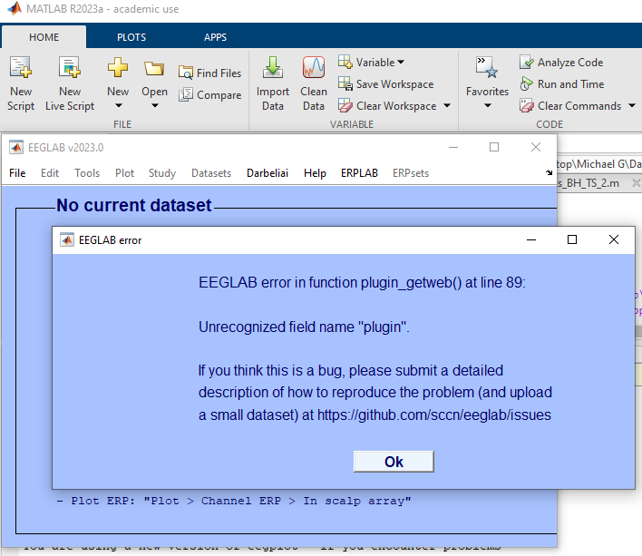 Manage Extensions Plugin Error · Issue 598 · Sccn Eeglab · Github