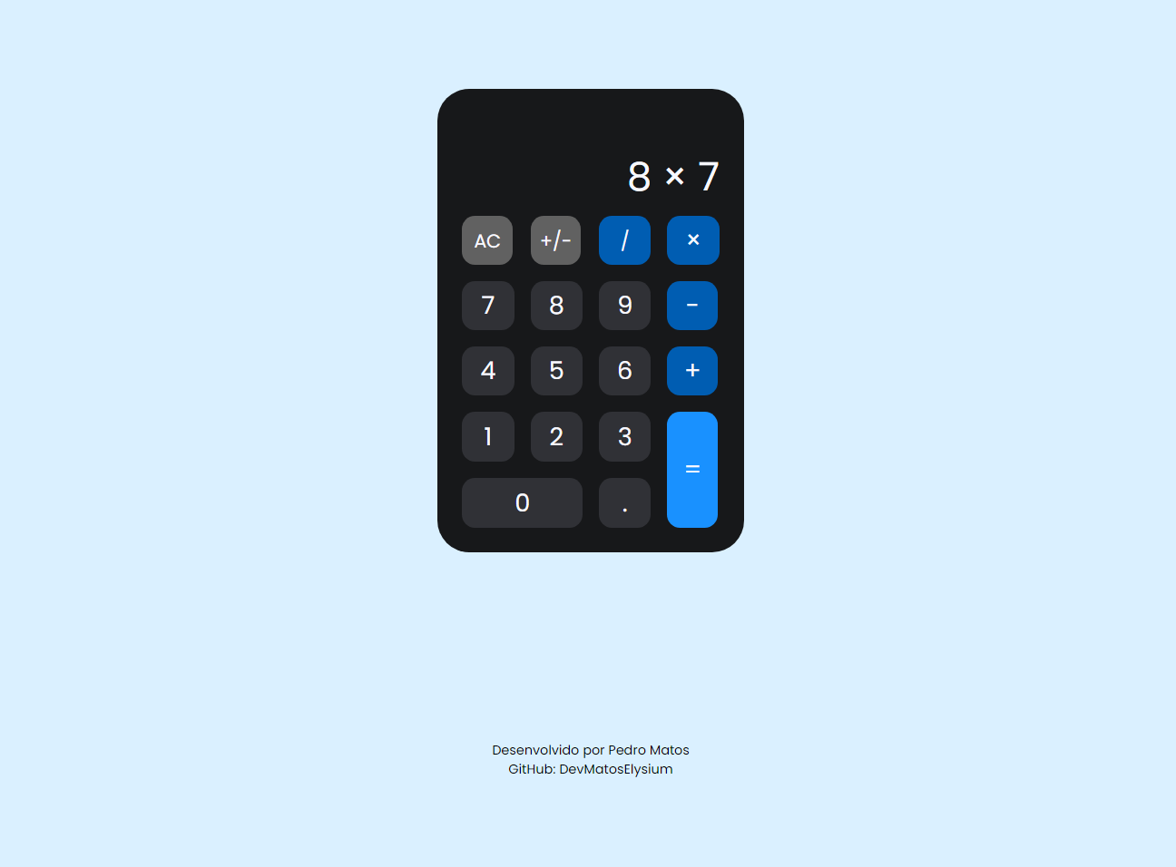 GitHub - DevMatosElysium/calculadora