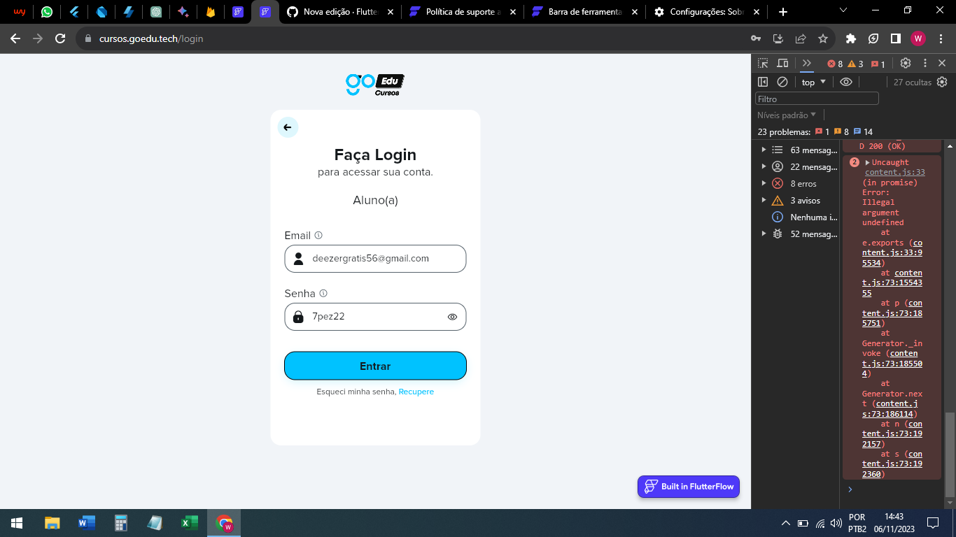 FlutterFlow Não Consegue Ler Dados Do Firebase · Issue #1793 · FlutterFlow/flutterflow-issues ...