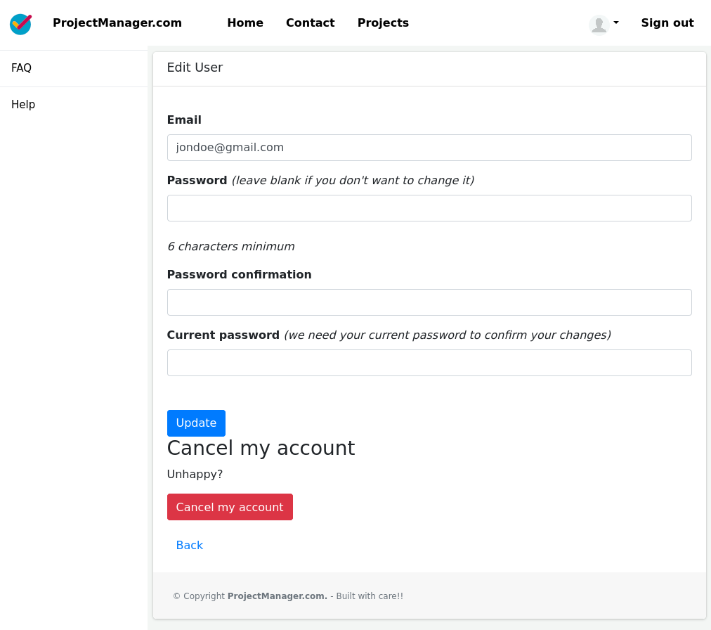 GitHub - techleadpro/project-app